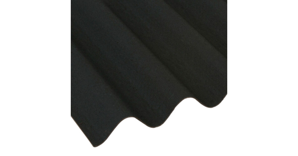 2000 X 940MM BLACK COROLINE ROOF SHEET 1 SHEET COVERS 1.55M/2 AT 170MM ...