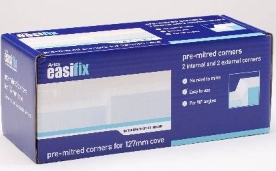 ARTEX EASIFIX PREMITIRED CORNERS 100MM INT ONLY