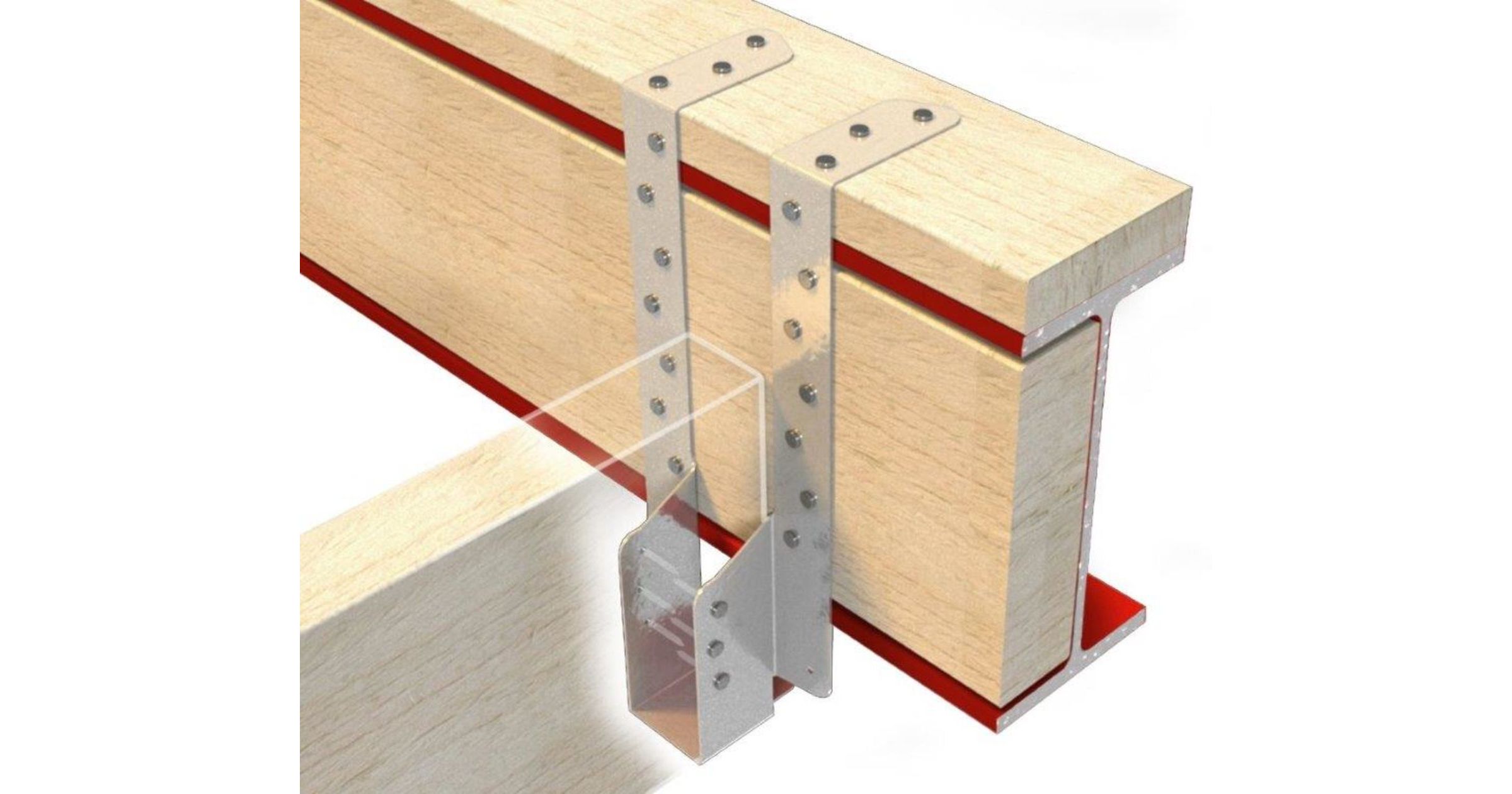 50MM LONG LEG JOIST HANGER (TIMBER TO TIMBER)