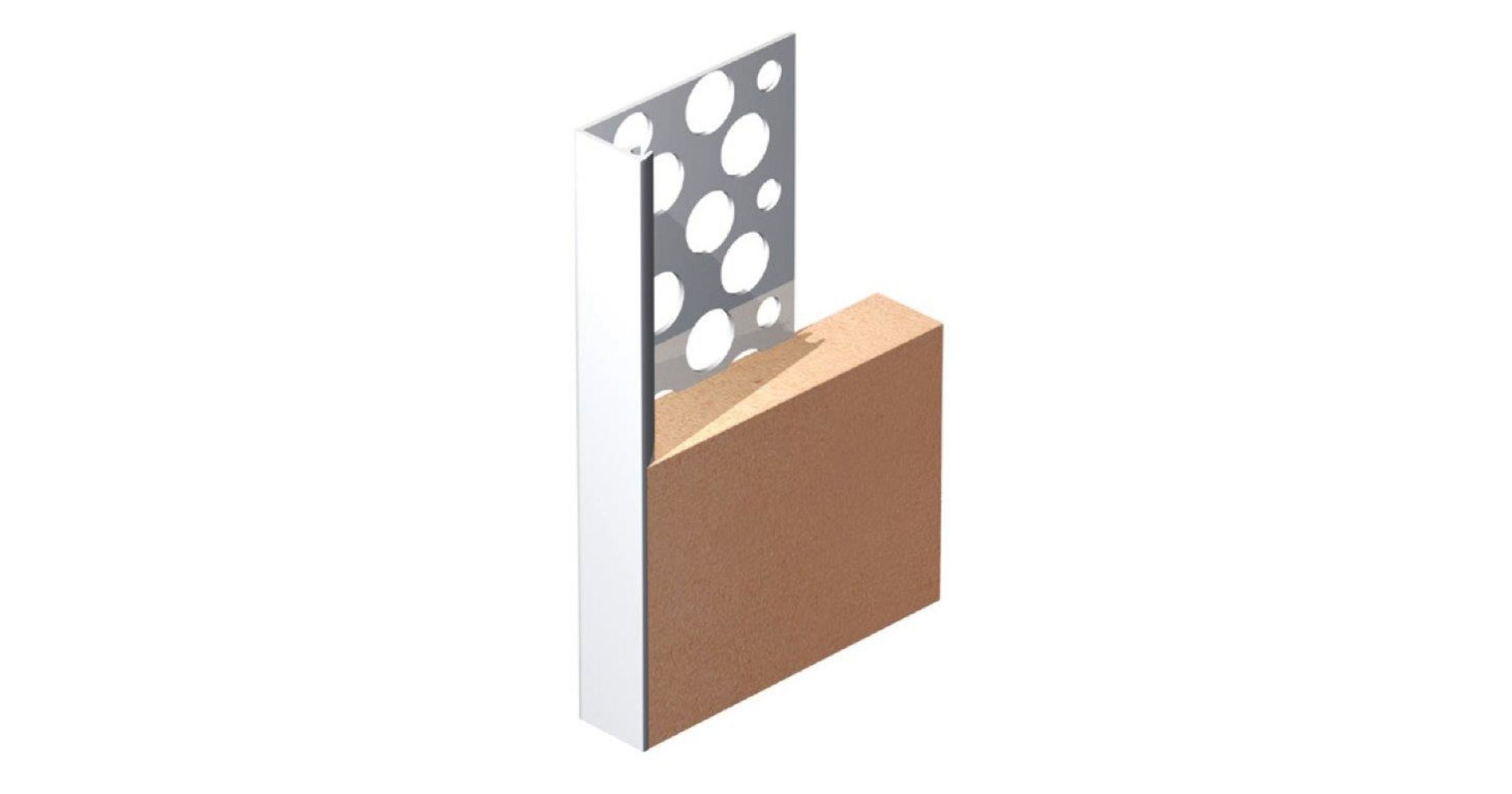 3000MM 10MM WHITE PLASTIC STOP BEAD