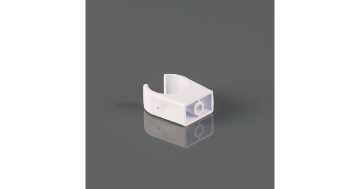 W190WP 21.5MM WHITE OVERFLOW SNAP ON PIPE CLIP