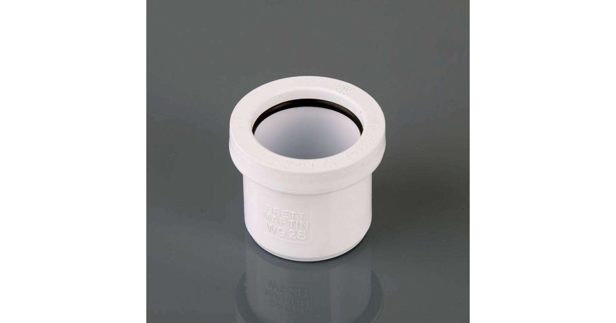 W928B 40MM BLACK PUSH FIT REDUCER (40MM X 32MM)