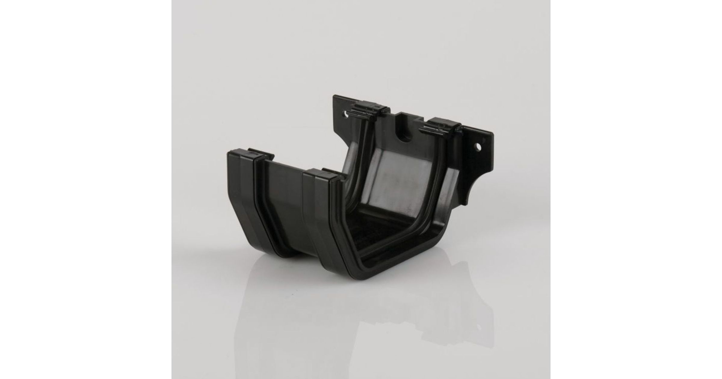 BR54B BLACK SQUARE GUTTER UNION