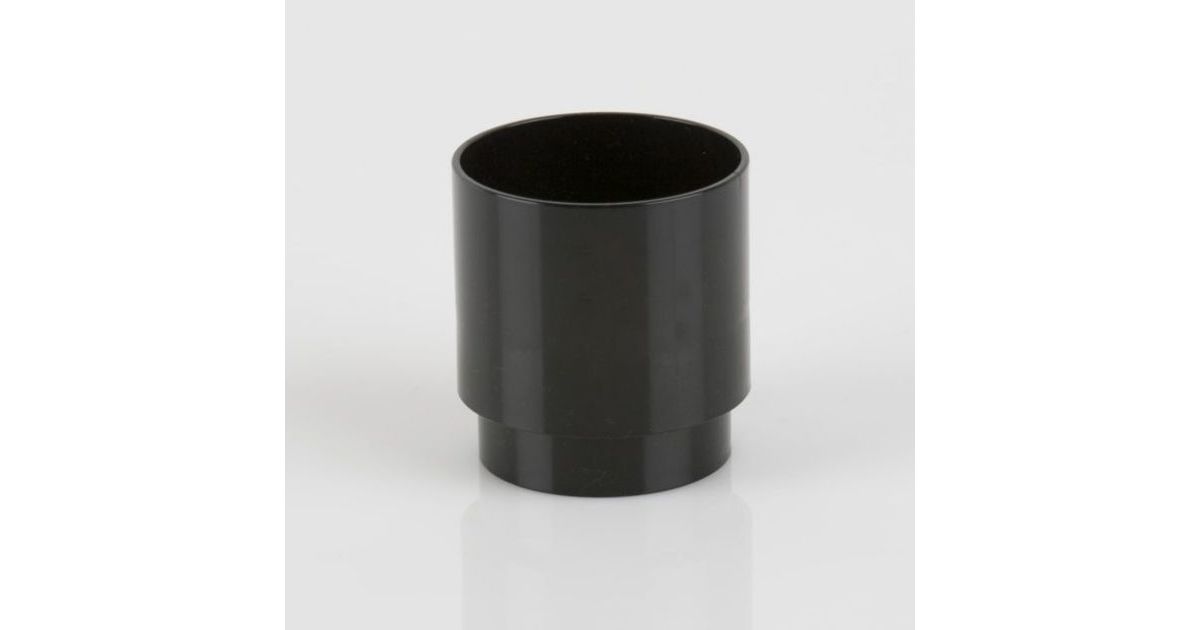 BR206G GREY ROUND R/W PIPE CONNECTOR 68MM