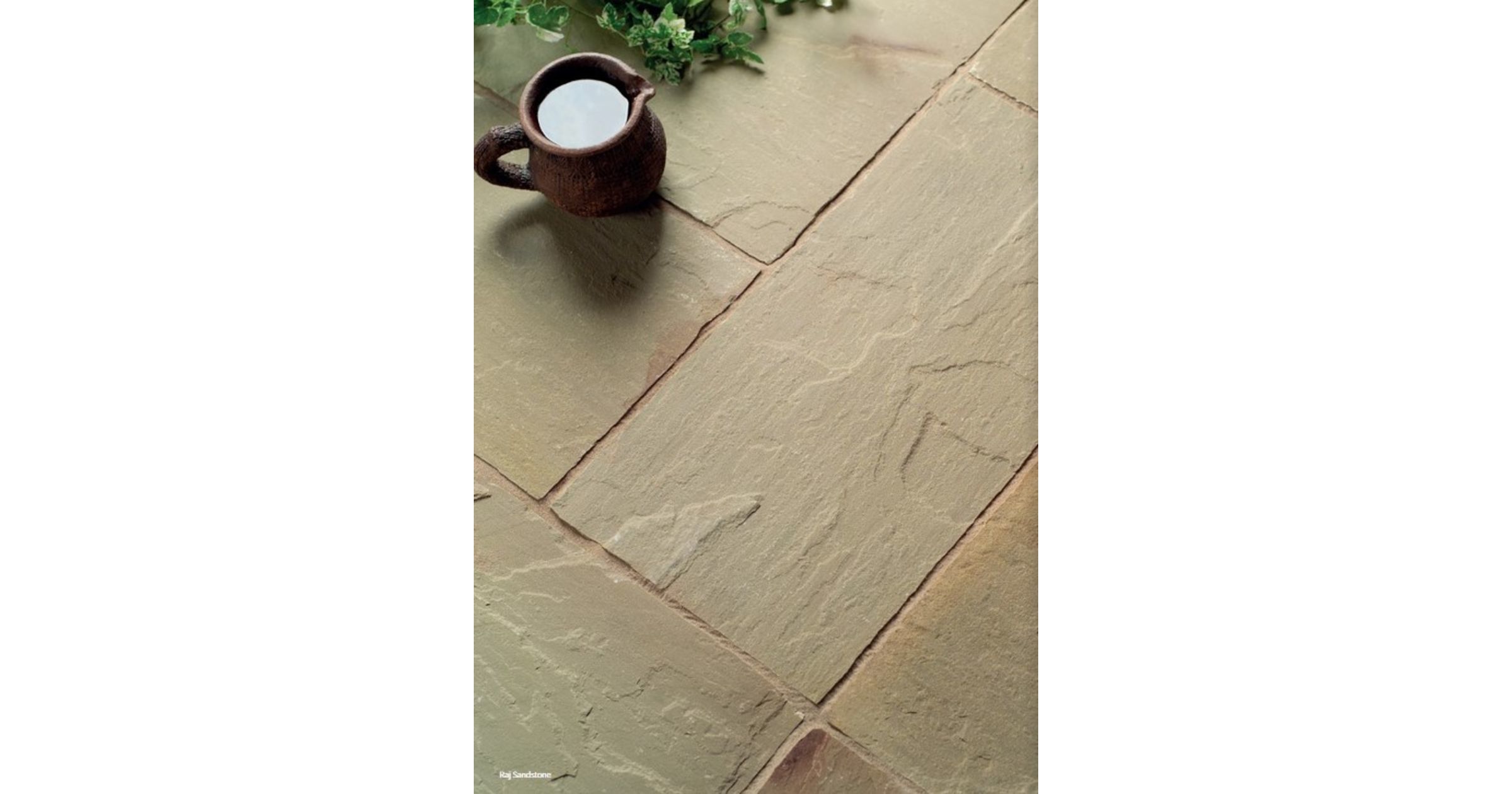 600 X 290 X 22MM RAJ GREEN SANDSTONE CALIBRATED PAVING (RED MARK)
