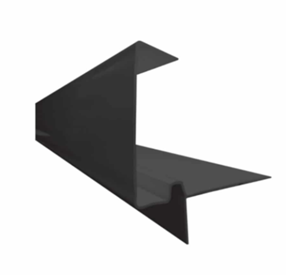 5M BLACK TYPE R CONTINUOUS DRY VERGE FOR TILES
