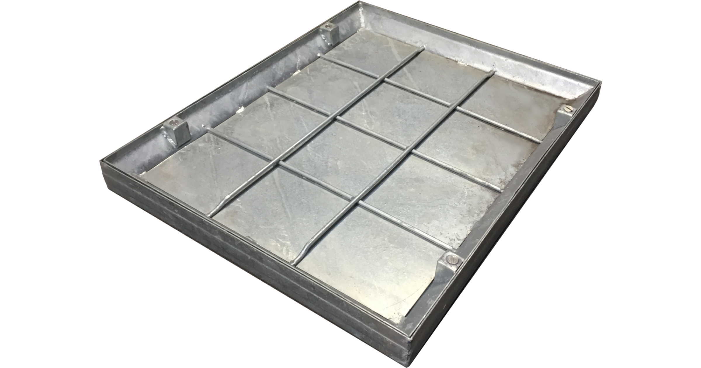 600 X 450MM RECESSED SOLID TRAY 4 SCREW DOUBLE SEAL COVER