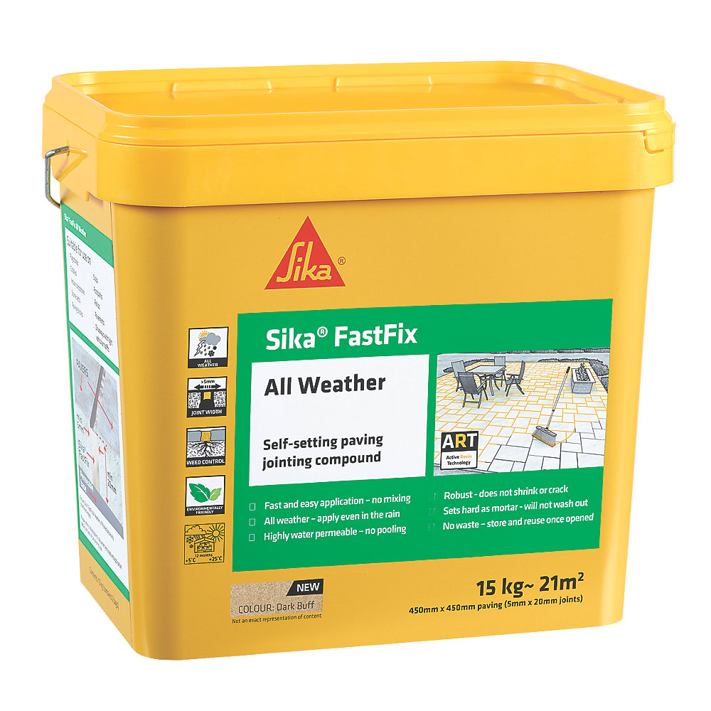 15KG DARK BUFF SIKA FASTFIX ALL WEATHER JOINT COMPOUND (APPLY WHEN WET ...