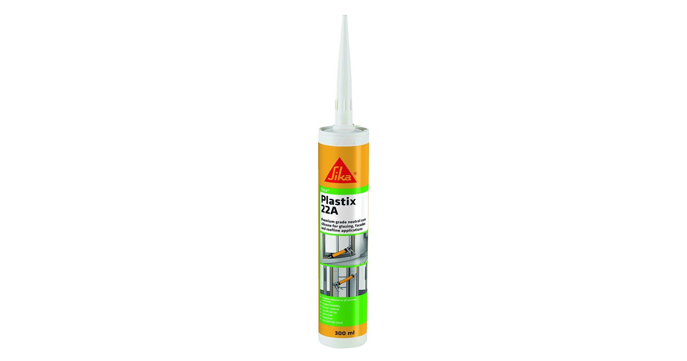 300ML SIKA PLASTIX 22A SILICONE ANTHRACITE