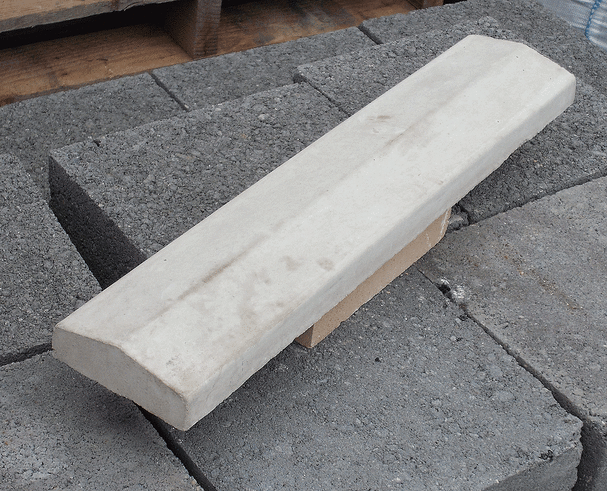 11" X 24" WHITE APEX COPING 610 X 280 X 50 X 25MM (48/PACK)
