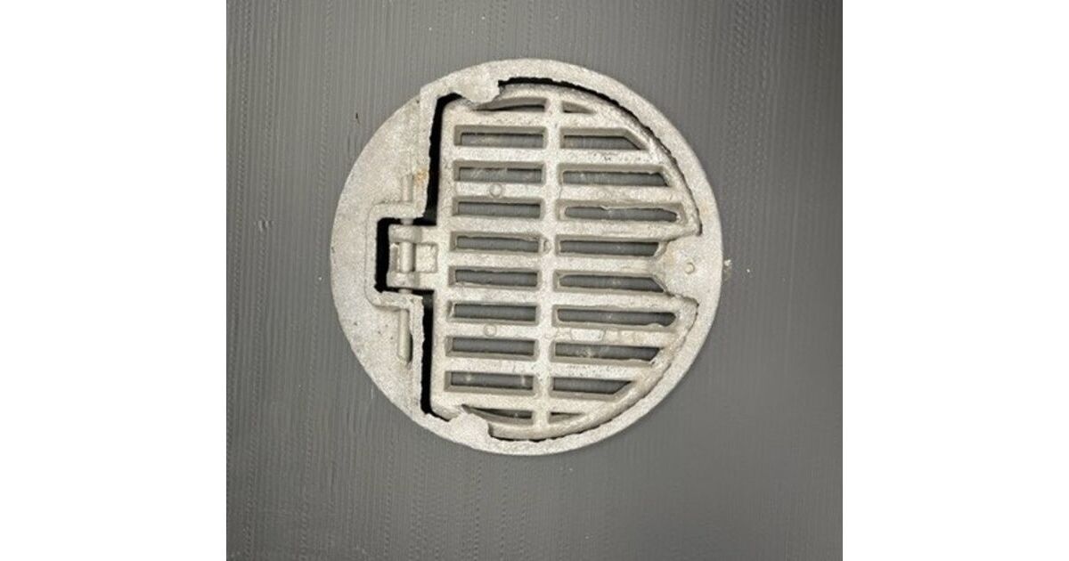 197MM ROUND ALLOY HINGED & LOCKING GRATE