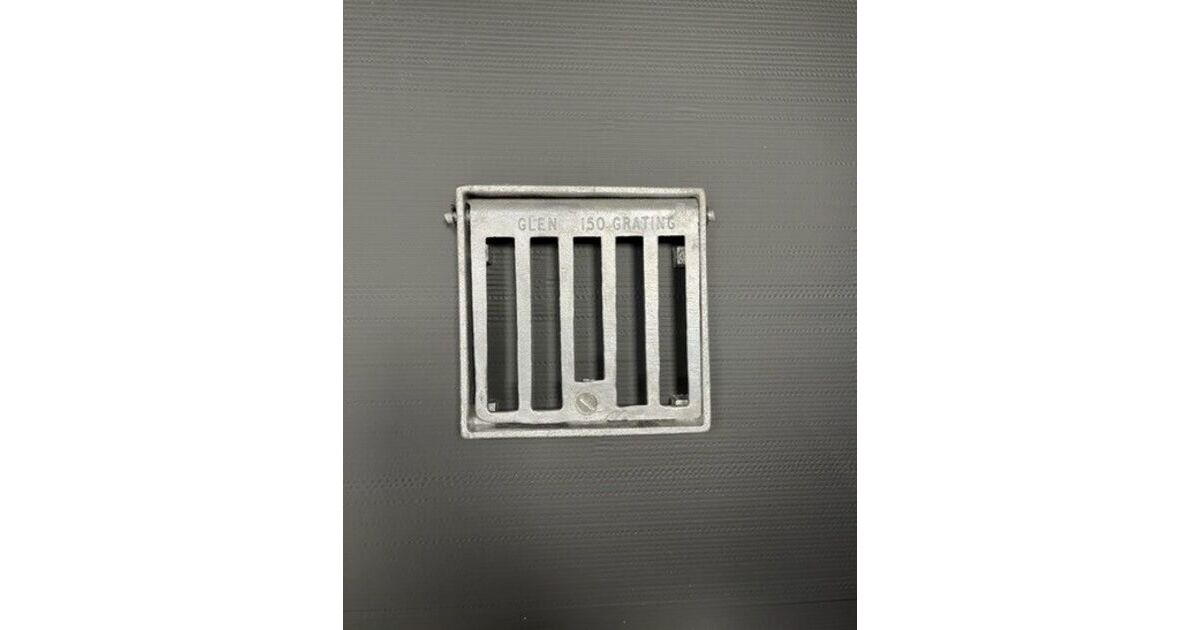 120MM SQUARE ALLOY HINGED & LOCKING GRATE