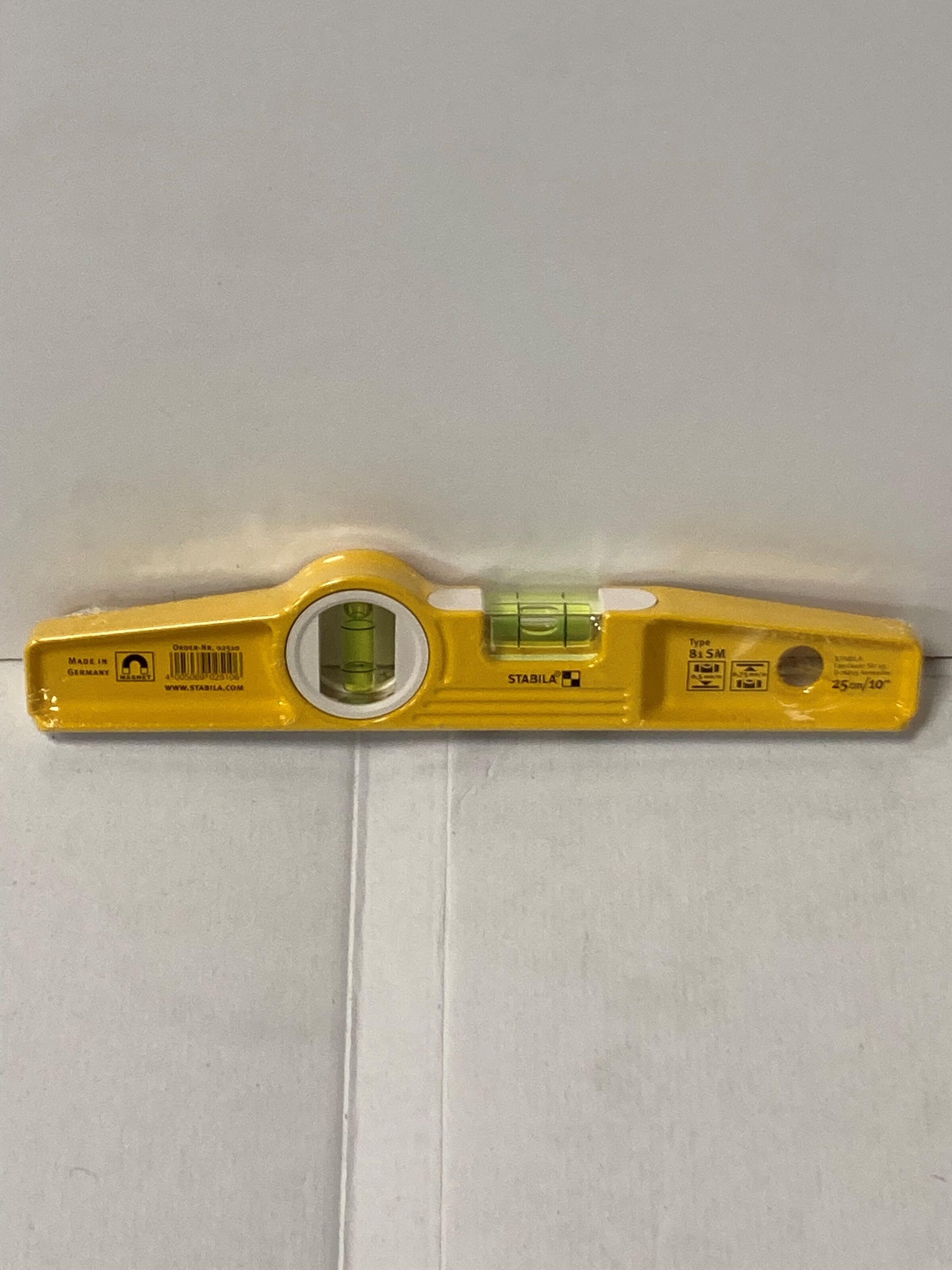 81SML 10" STABILA MAGNETIC BOAT LEVEL