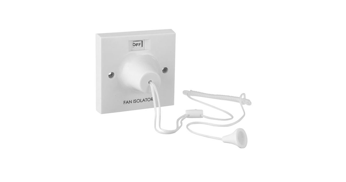 10A TRIPLE POLE FAN ISOLATOR CEILING SWITCHES (804-01)