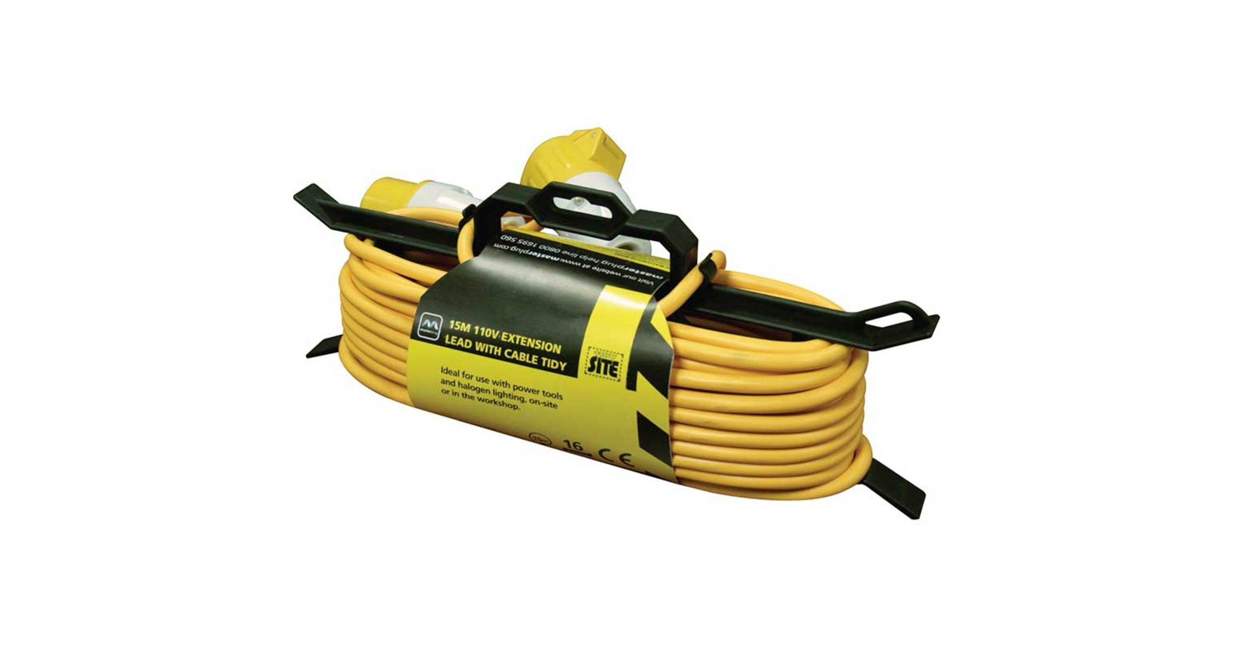 110V EXTENSION LEAD 15M WITH CABLE TIDY (LVIL15-MS)