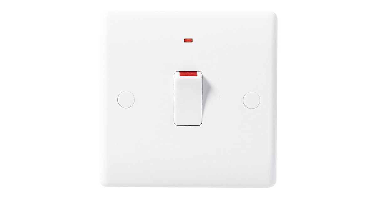 20A DOUBLE POLE SWITCH WITH INDICATOR (831-01)