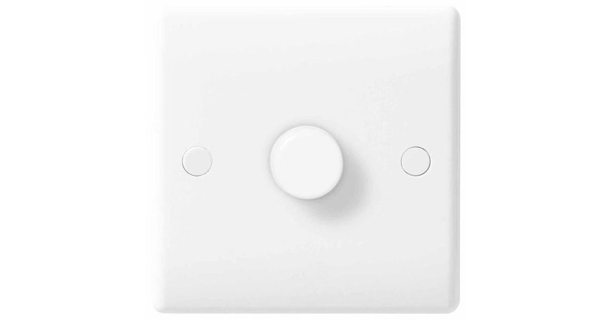 400W 1 GANG 2 WAY PUSH DIMMER SWITCH (881P-01)