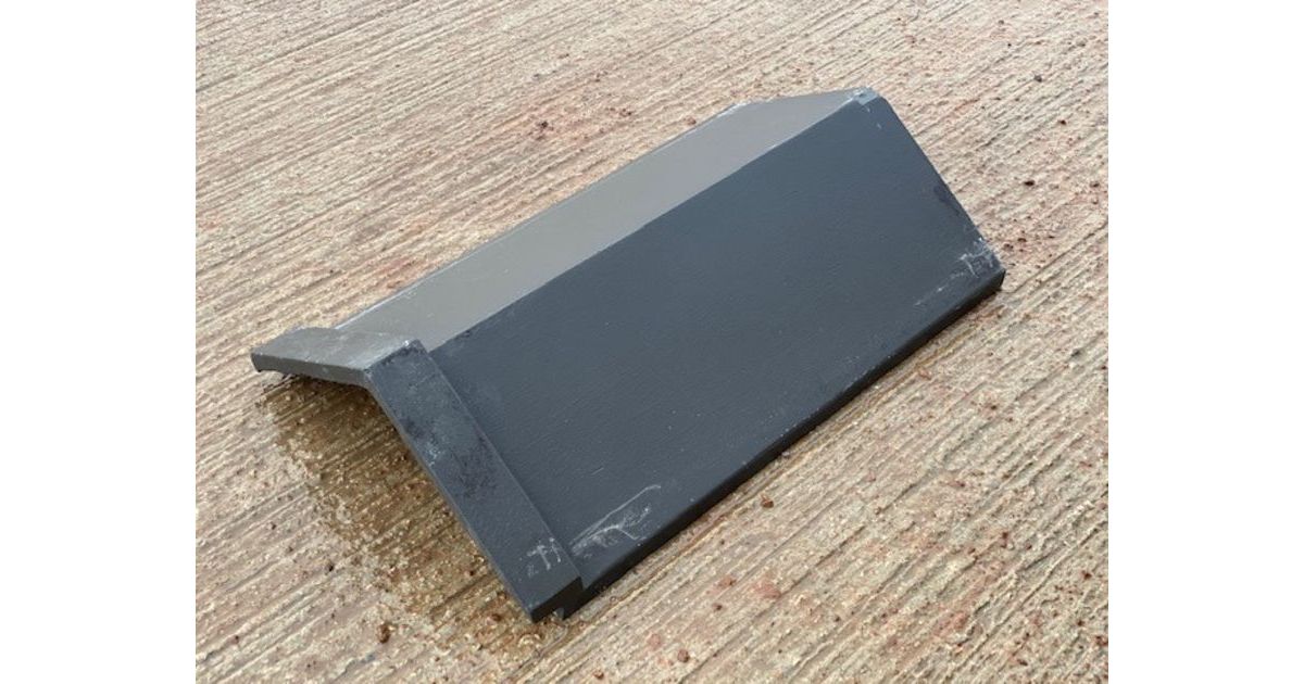 115 DEG BLUE BLACK COMPOSITE ANGLE CAPPED RIDGE 450MM LONG