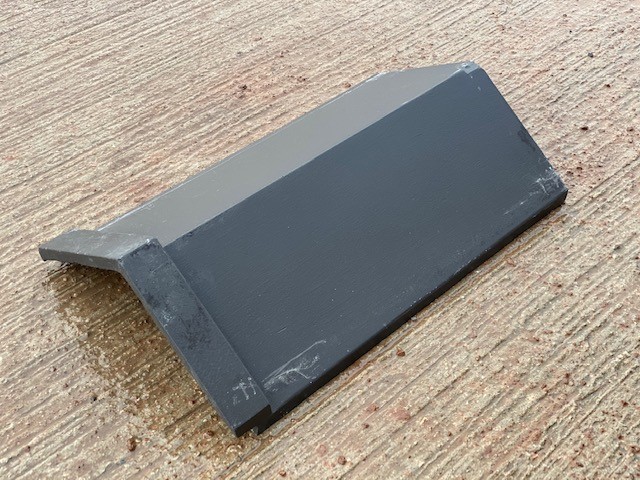 115 DEG BLUE BLACK COMPOSITE ANGLE CAPPED RIDGE 450MM LONG