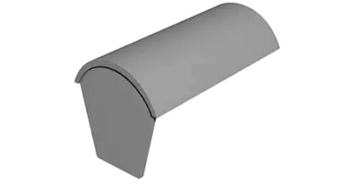 MARLEY SEGMENTAL BLOCK END RIDGE COLOUR : OLD ENGLISH