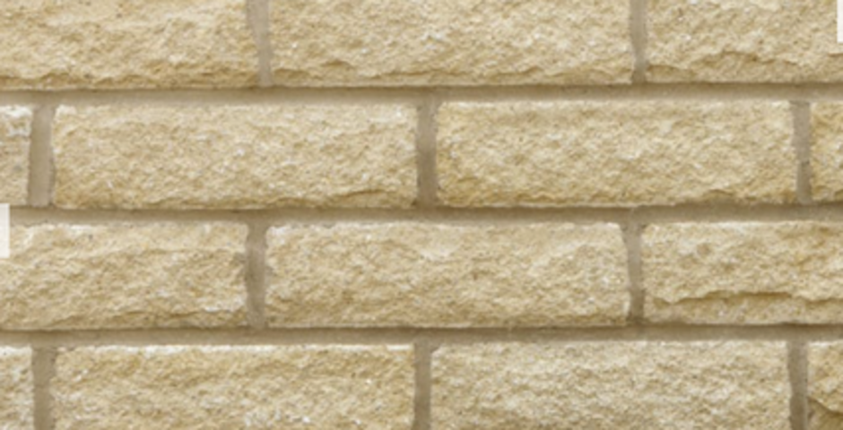 MARSHALLS BUFF PITCHED FACED WALLING (18X6) 140 X 440MM (15/M2) (6.08M2 ...