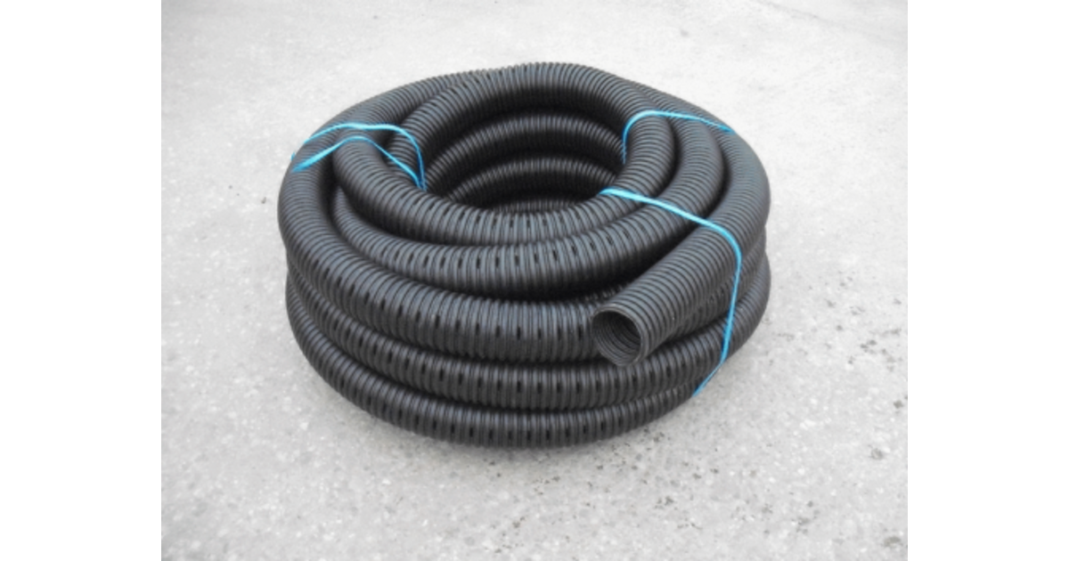100MM X 25M PERFORATED PLASTIC LAND DRAIN
