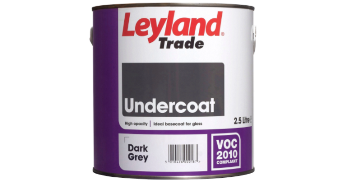 2.5L LEYLAND TRADE WOOD & METAL UNDERCOAT DARK GREY