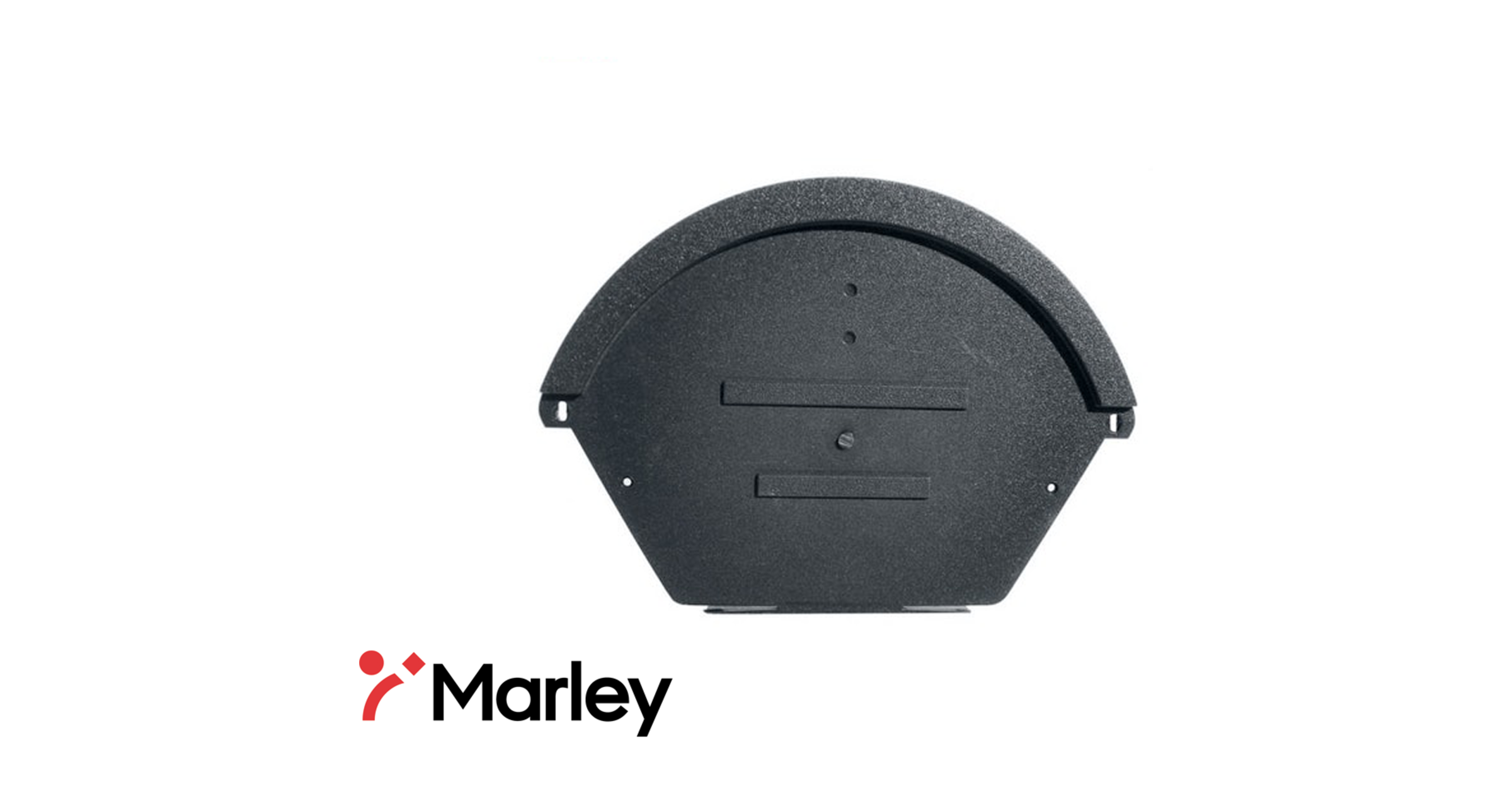 MARLEY GREY SEGMENTAL RIDGE END CAP
