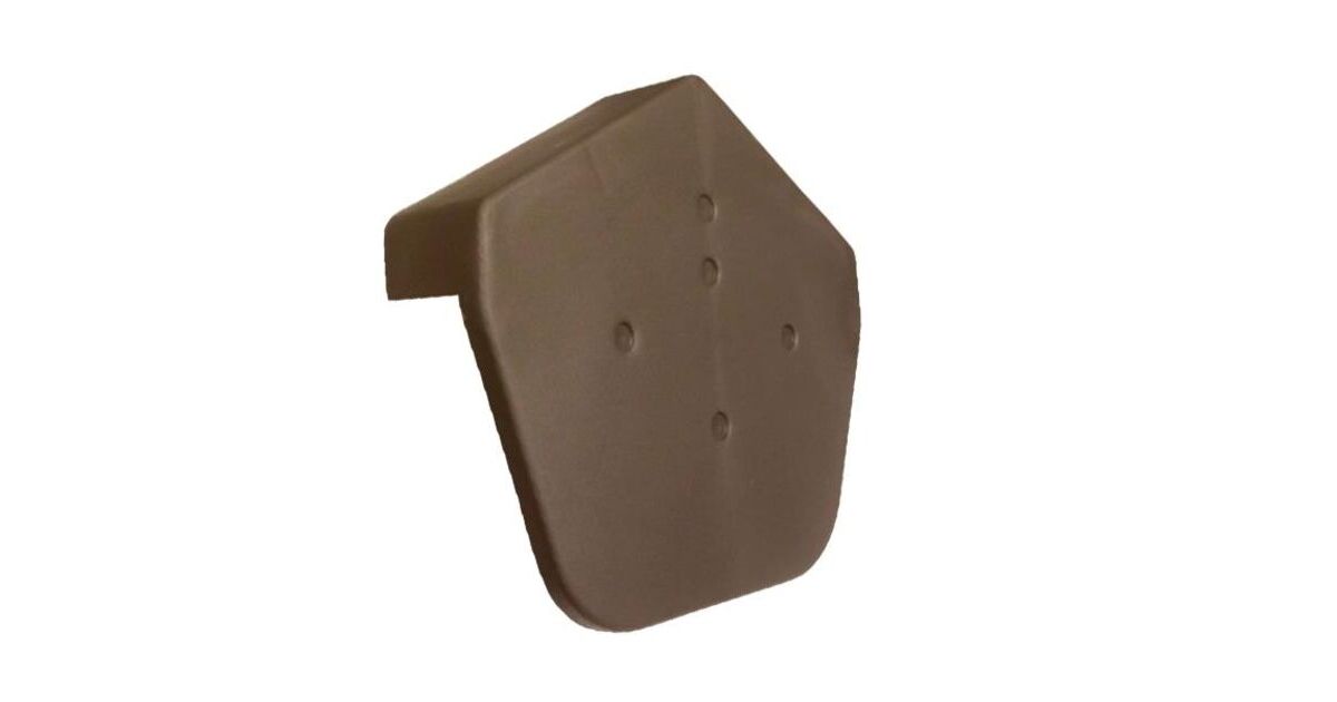 KLOBER BROWN ANGLED RIDGE END CAP