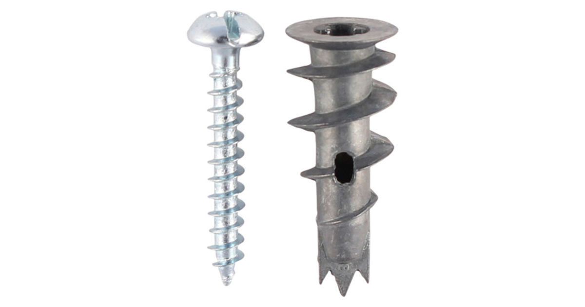 METAL SPEED PLUG WITH SCREW FOR PLASTERBOARD (JET PLUG) TBAZS