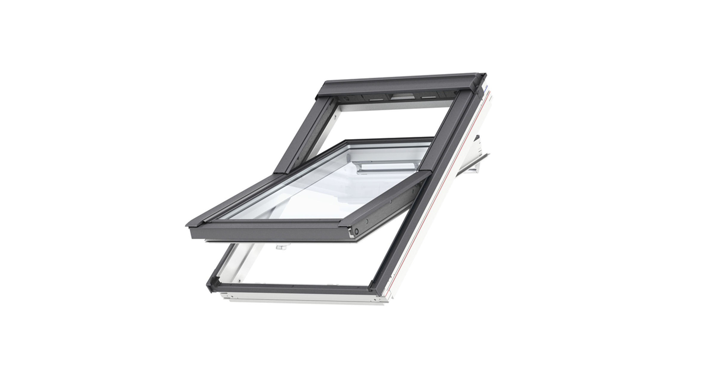 VELUX GGL CK06 2070 55 X 118CM WHITE PAINTED CENTRE PIVOT ROOF WINDOW