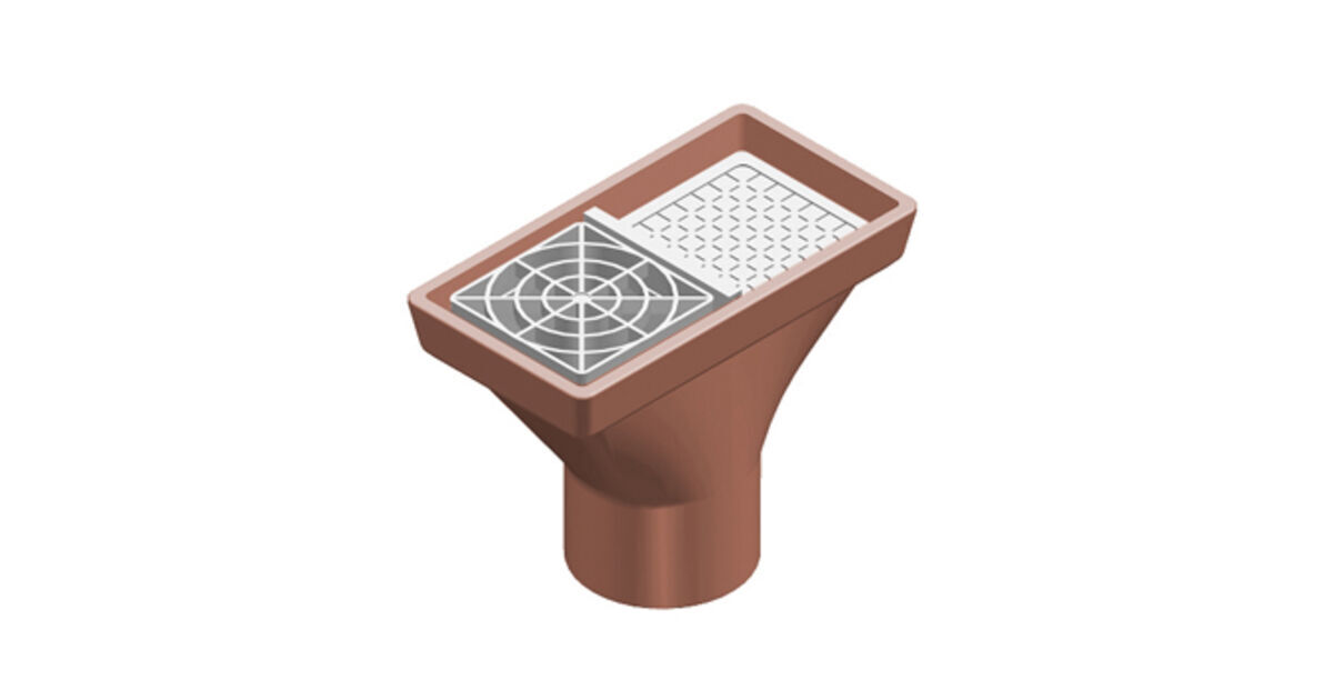 250 X 150MM THINWALL CLAY RECTANGULAR INTEGRAL HOPPER WT (S/SLEEVE)